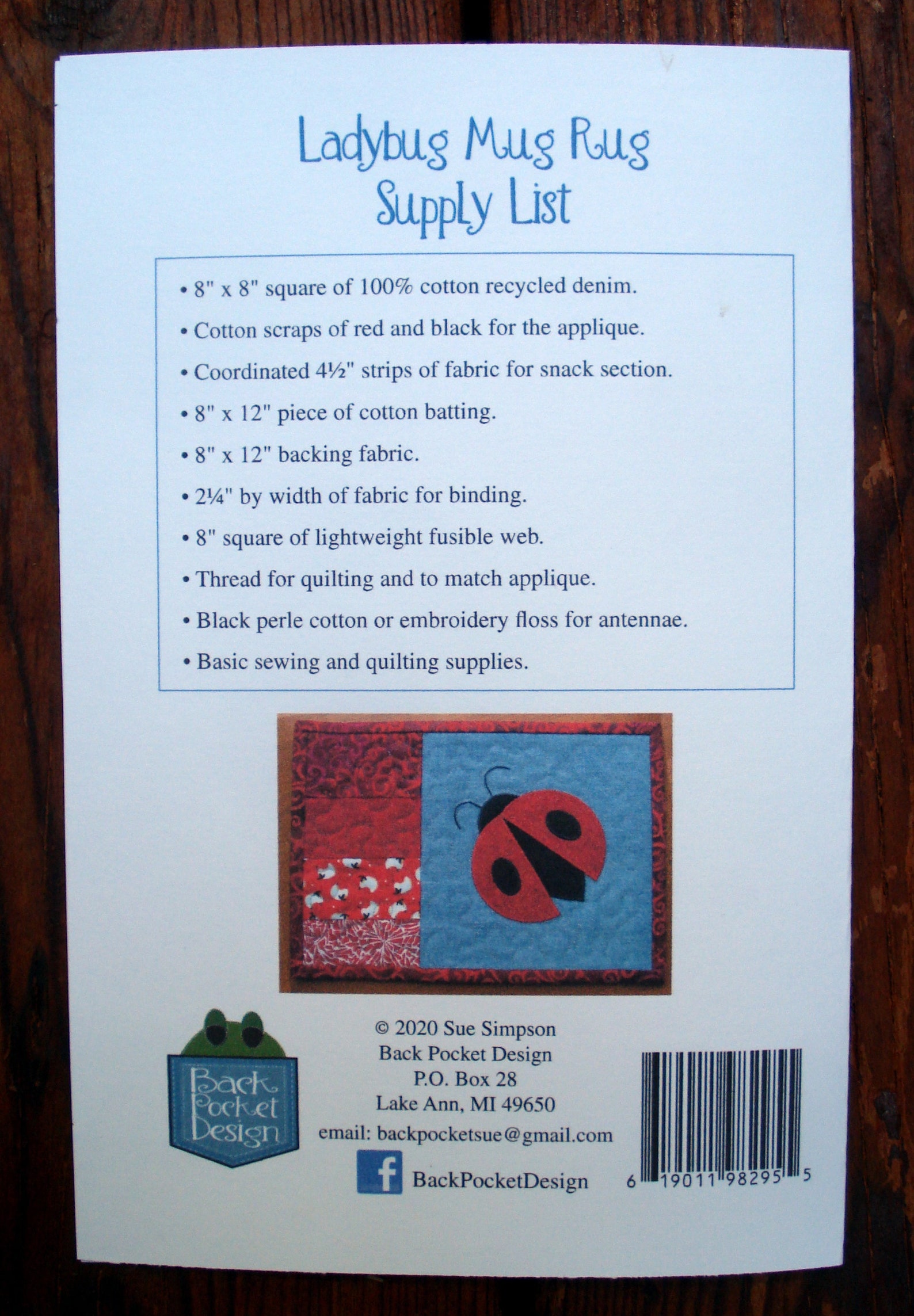 Digital PDF Pattern for Ladybug Quilted Mug Rug Snack Mat - Etsy