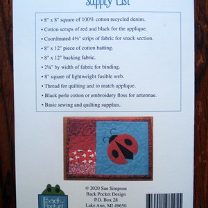Digital PDF Pattern for Ladybug Quilted Mug Rug Snack Mat - Etsy