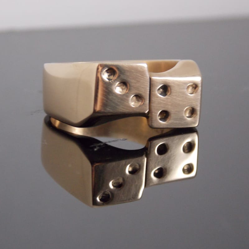 Solid Silver Dice - Etsy