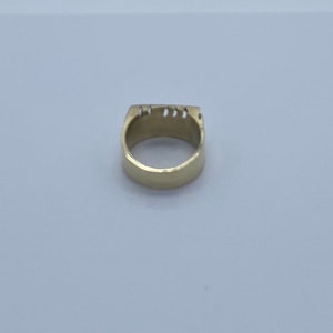 Piano Keyboard Design on Solid Brass Ring ( Hand Carved ) Music ...