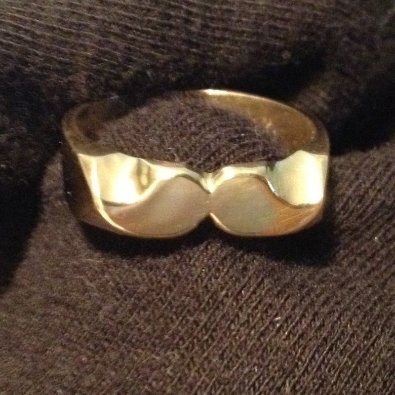 Mustache Ring - Etsy