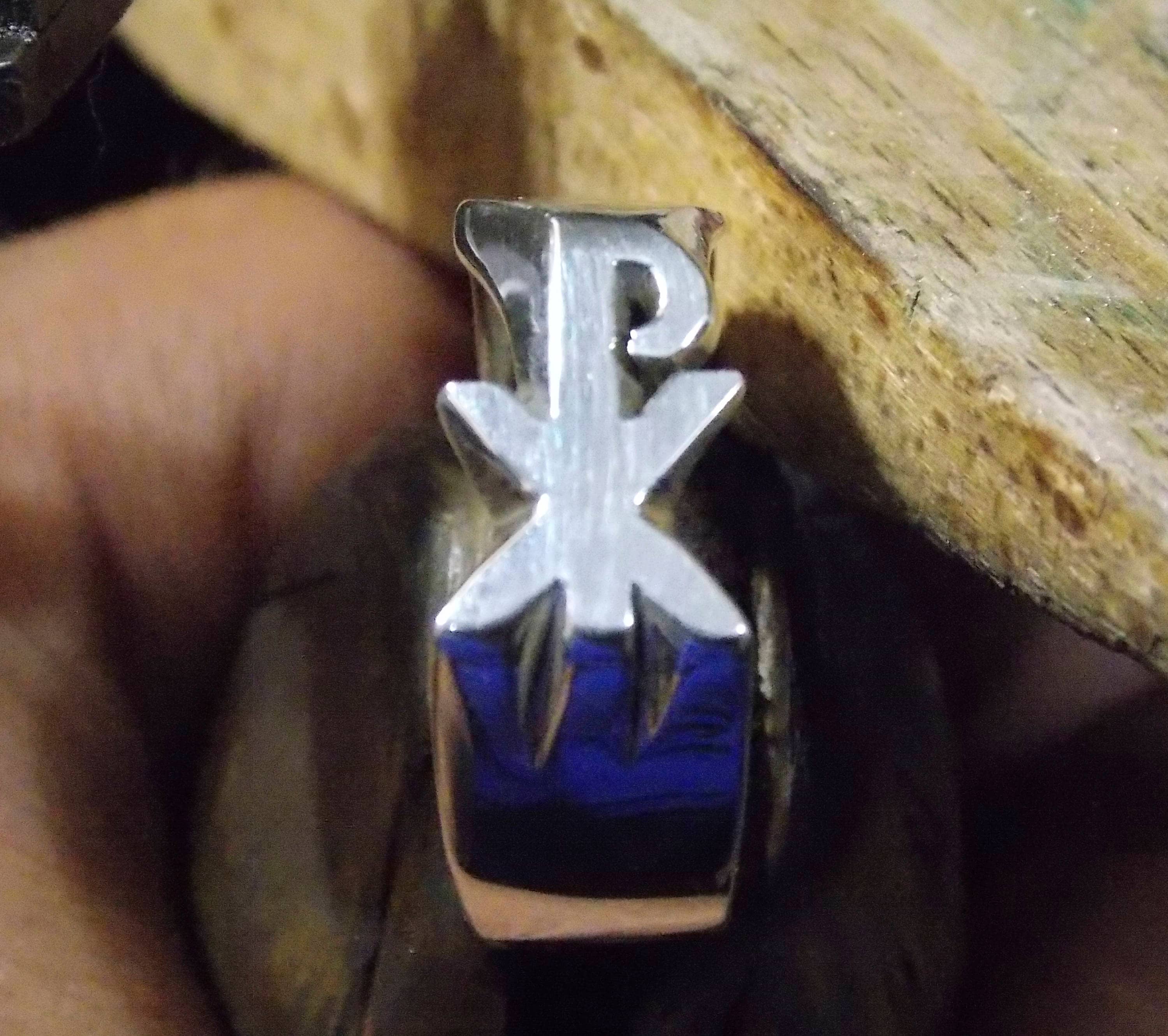 Hand Made Chi-rho ( Kee-roe ) Design Large Sterling Silver Ring Any ...