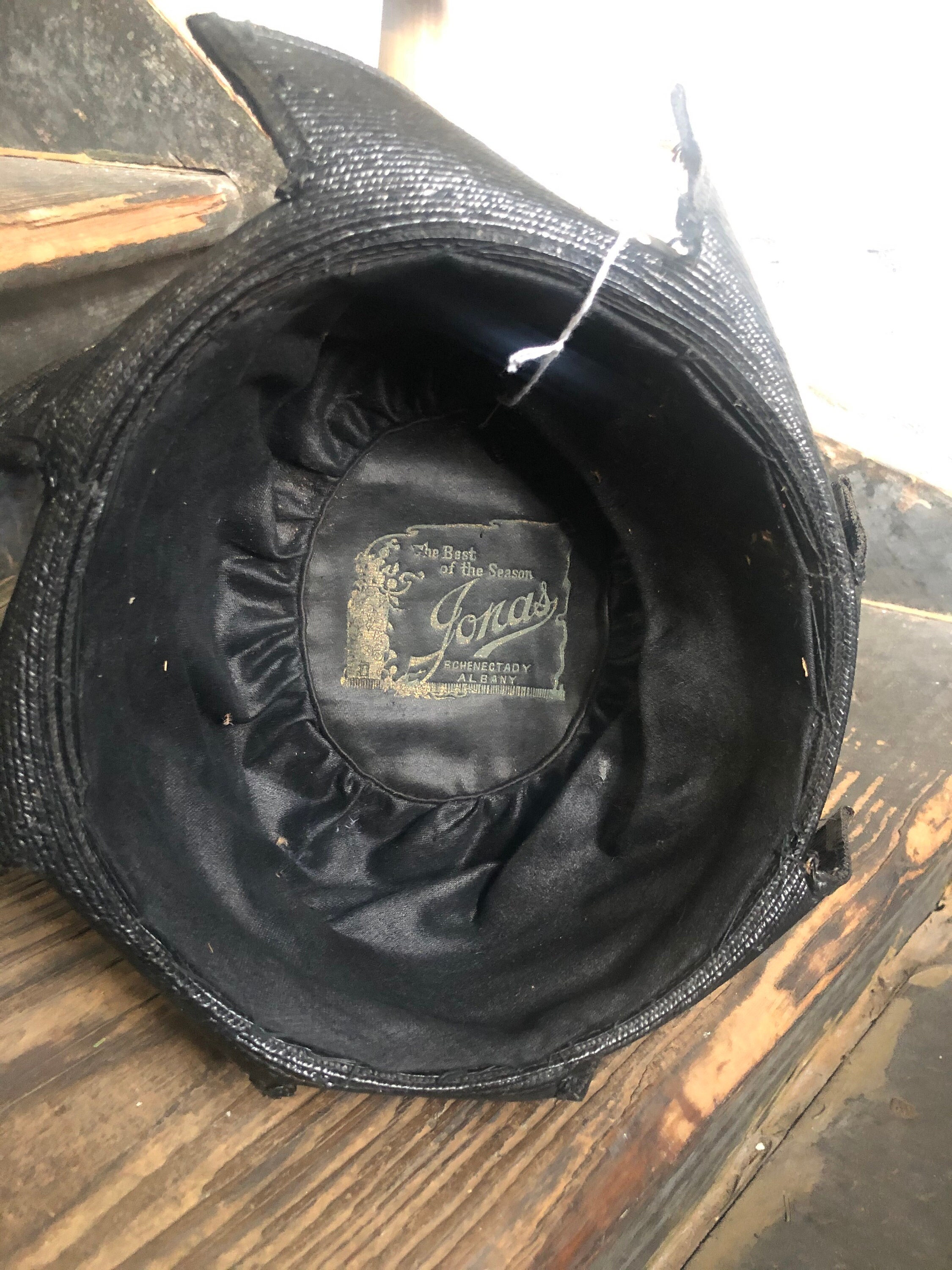 Black Straw Edwardian Suffragette Hat C. 1905 - Etsy