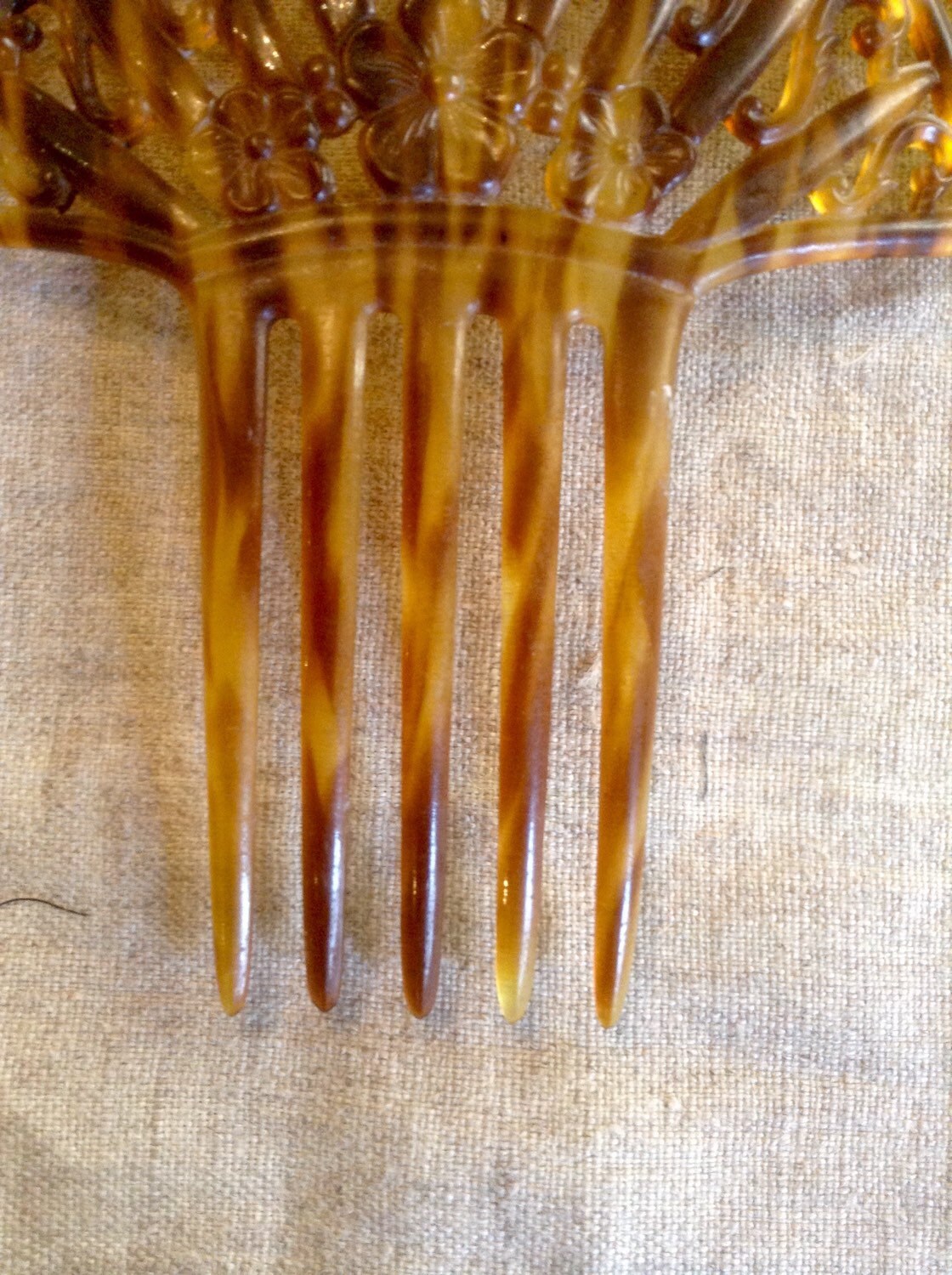 1920's Celluloid Comb Faux Tortoise | Etsy