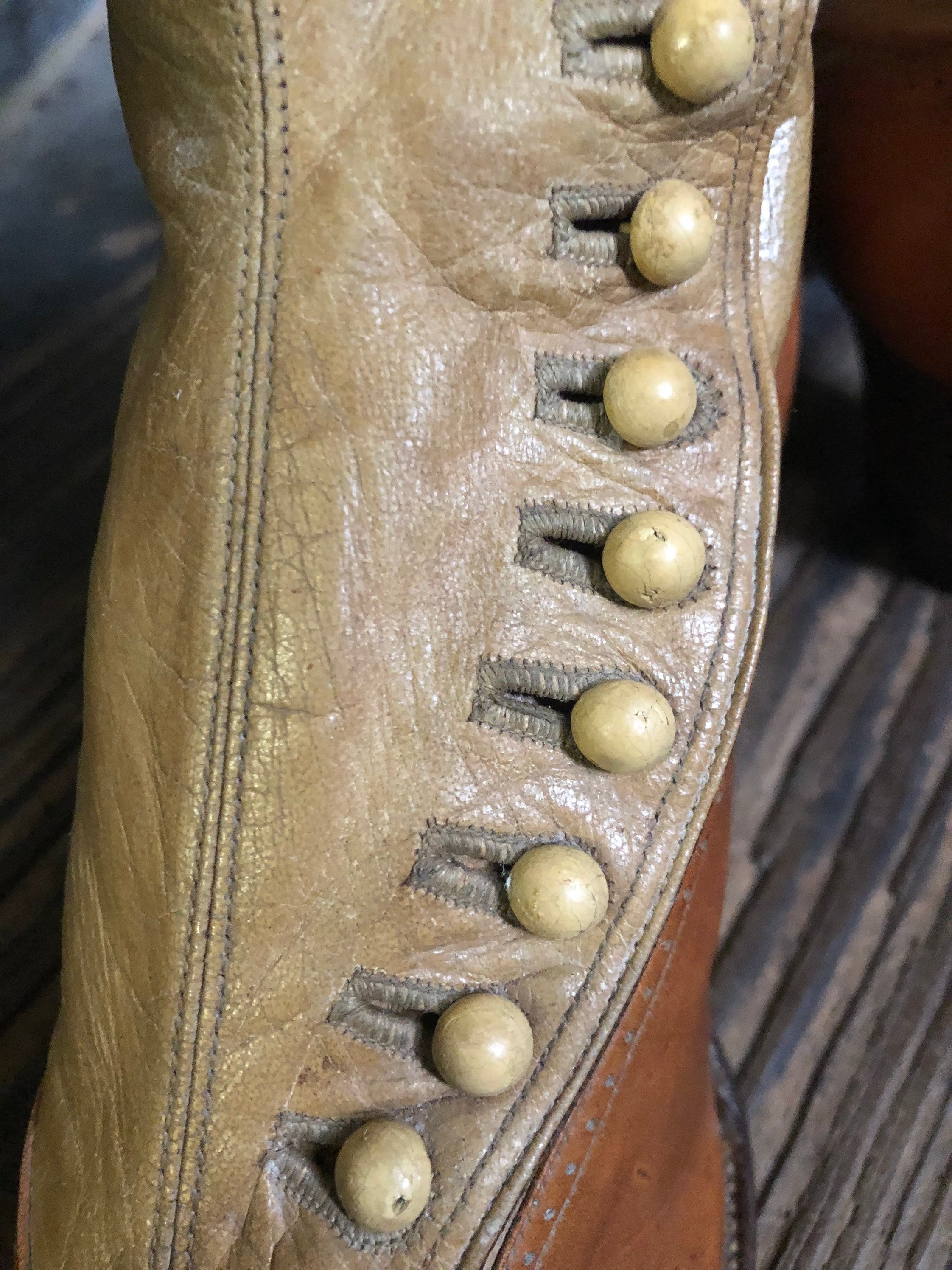 Victorian Two-tone Button up Ankle Boots - Etsy