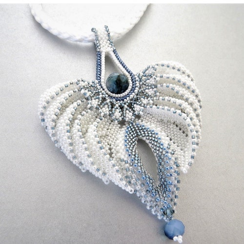 Tutorial Dahlia Pendant-beading Tutorial Pendant Tutorial | Etsy