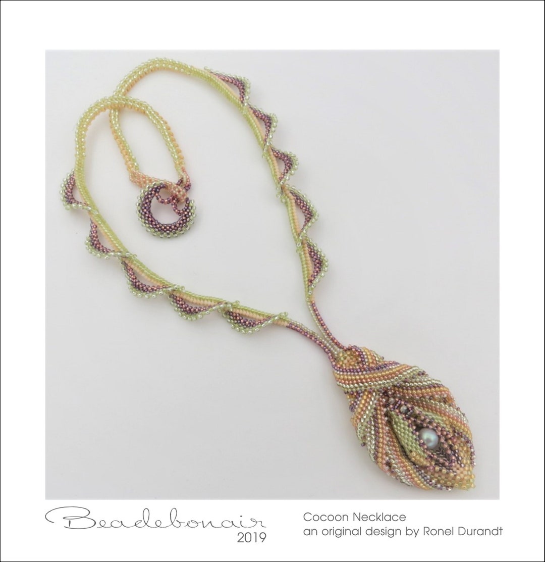 Cocoon Necklace Pattern: Seed Bead Tutorial (PDF Download) - Etsy