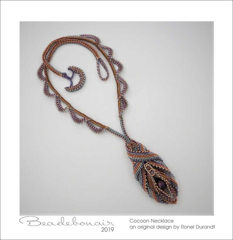 Cocoon Necklace Pattern: Seed Bead Tutorial (PDF Download) - Etsy