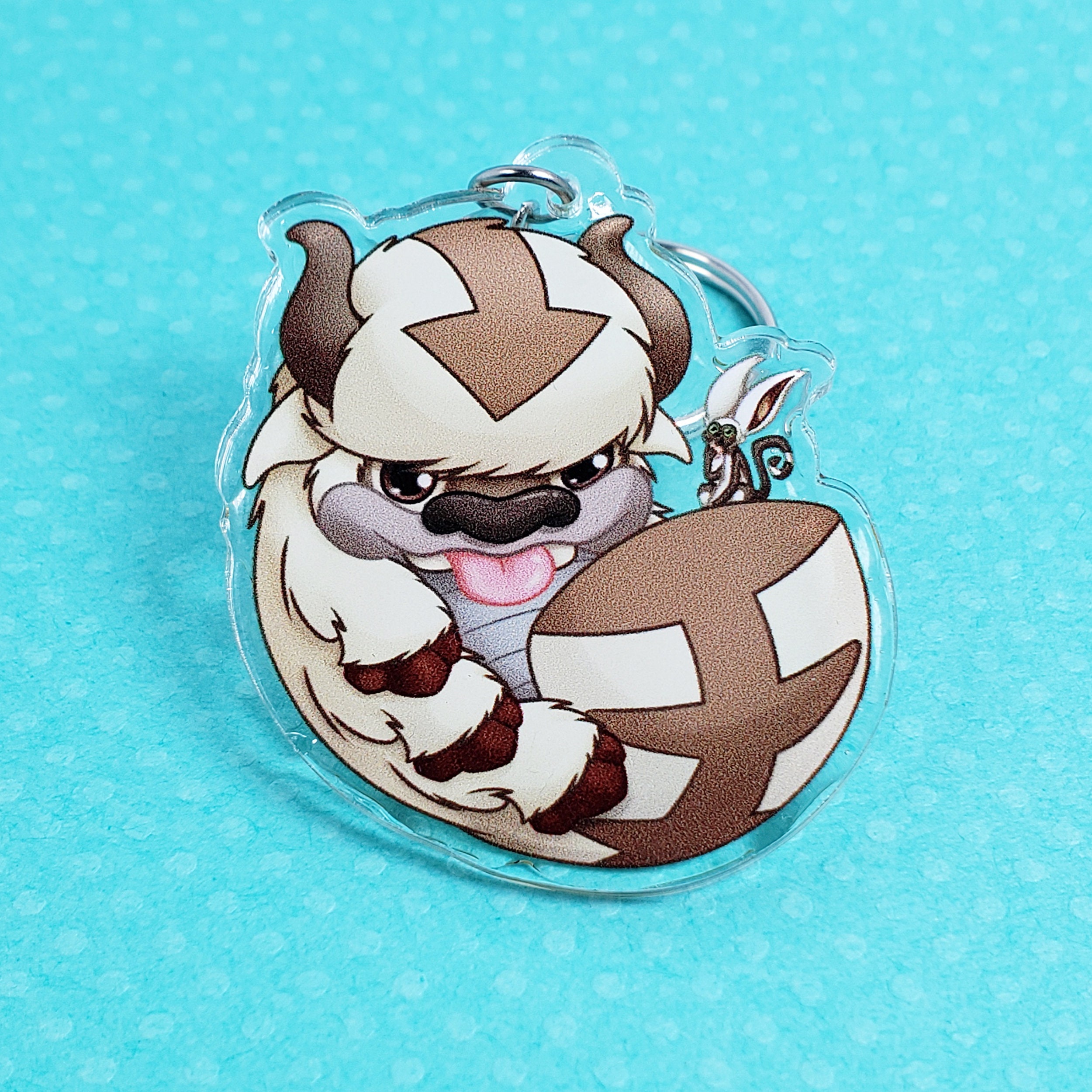 Avatar Keychain Appa and Momo The Last Airbender | Etsy