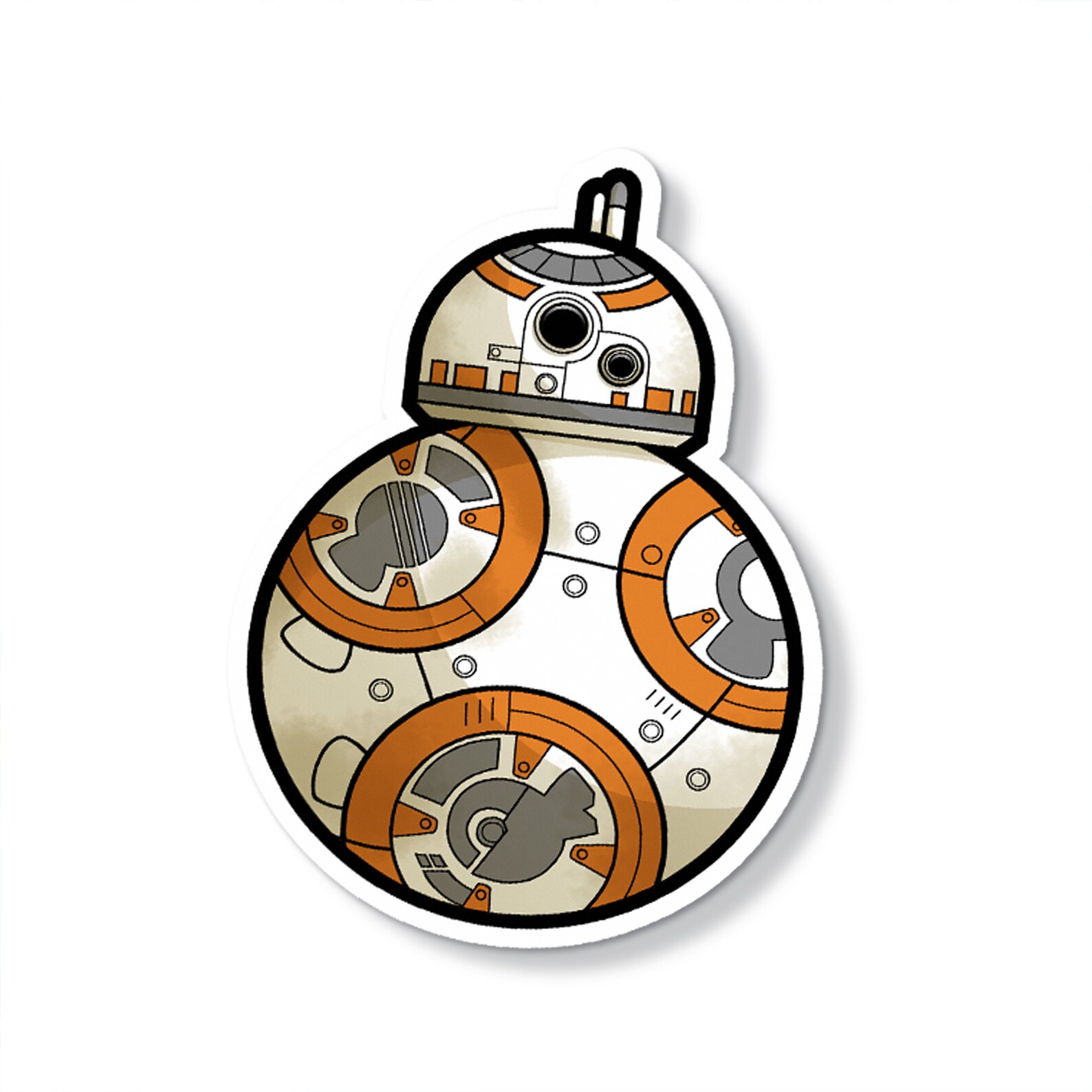 Star Wars Sticker Cute BB8 Droid Original Artwork Cute - Etsy