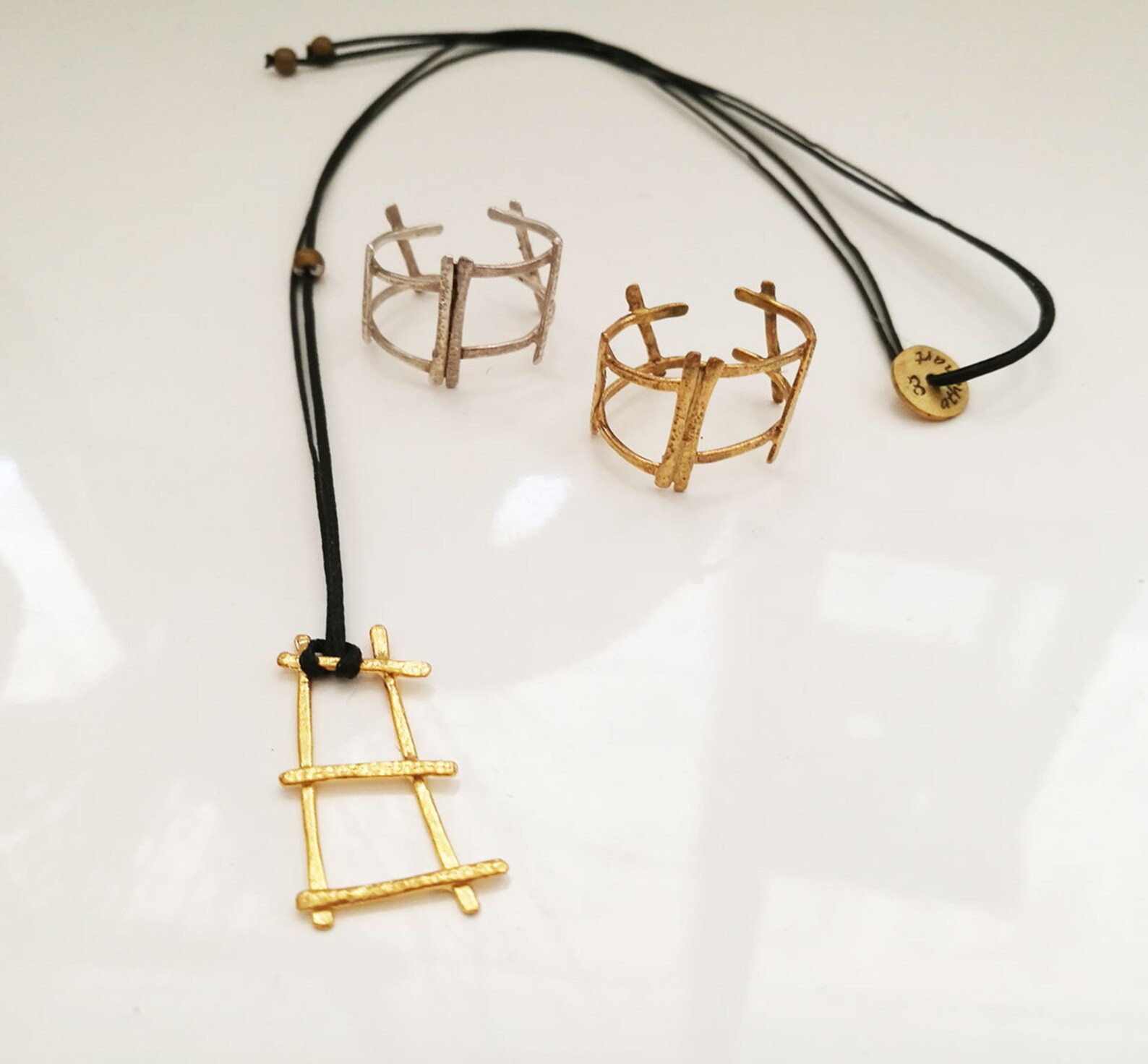 Silver Ladder Necklacesymbol Charm Necklaceladder Jewelry - Etsy Hong Kong