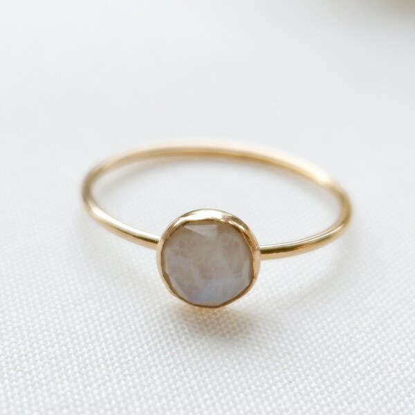 Gemstone Stacking Rings - Etsy