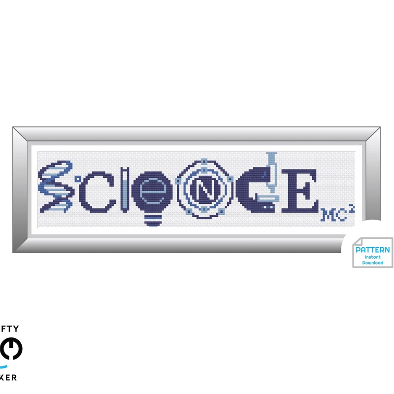 Science Cross Stitch - Etsy