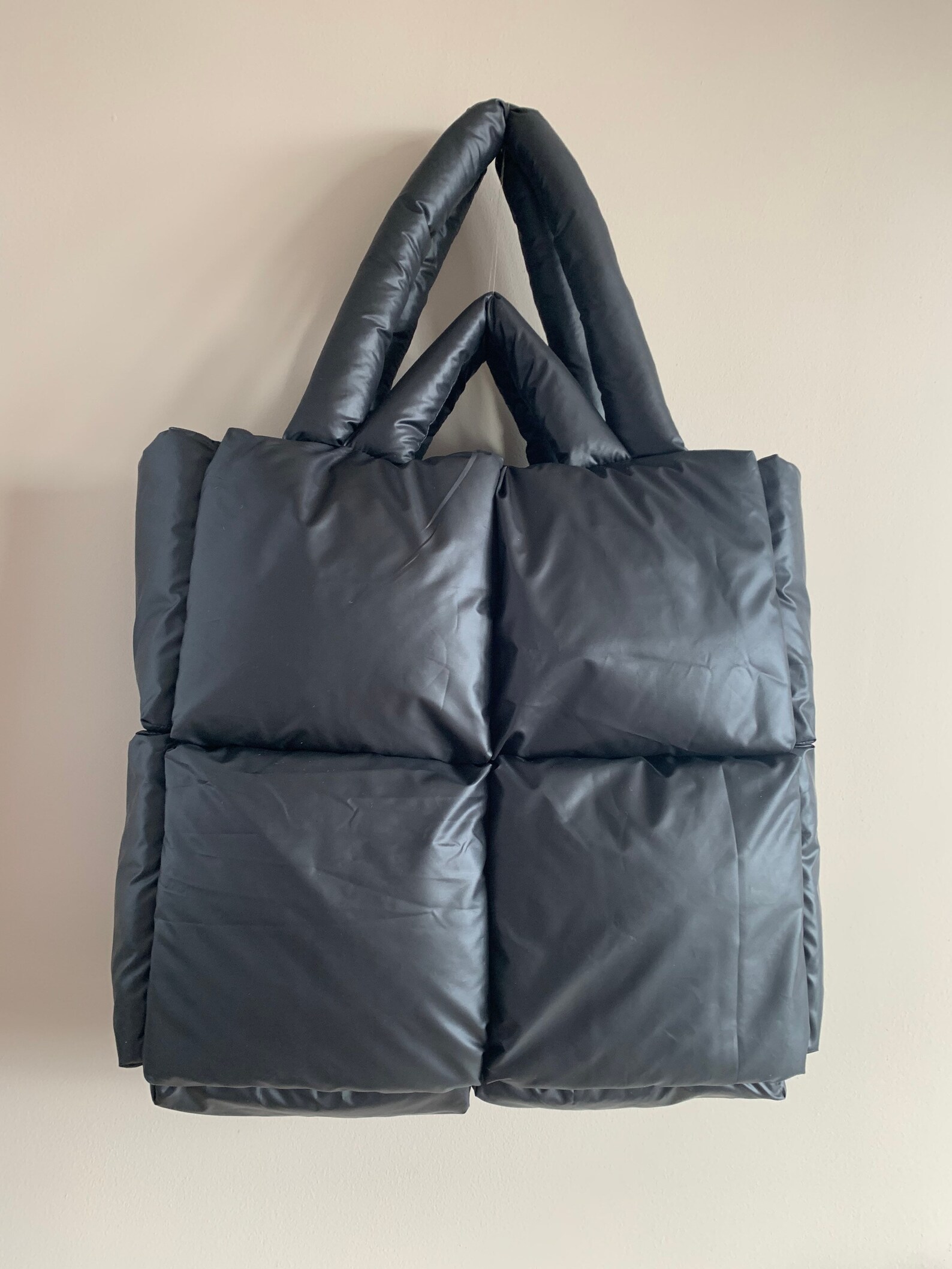 Padded Super Puffer Oversize Tote Shopper Bag Shoulder Bag - Etsy