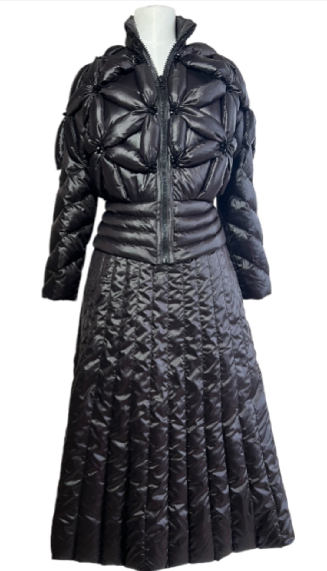 Catwalk Inspired New Fashion Puffer Suit Two Piece Lady’s Winter 95 ...