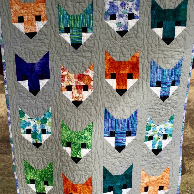 Fox Quilt - Etsy