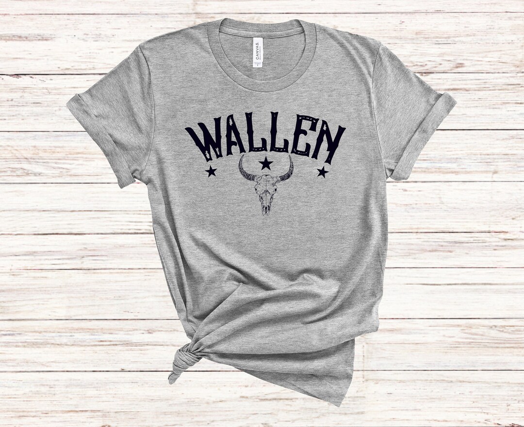 Wallen Bullhead Tee, Country Music Concert Shirt, Country Wallen Tshirt ...