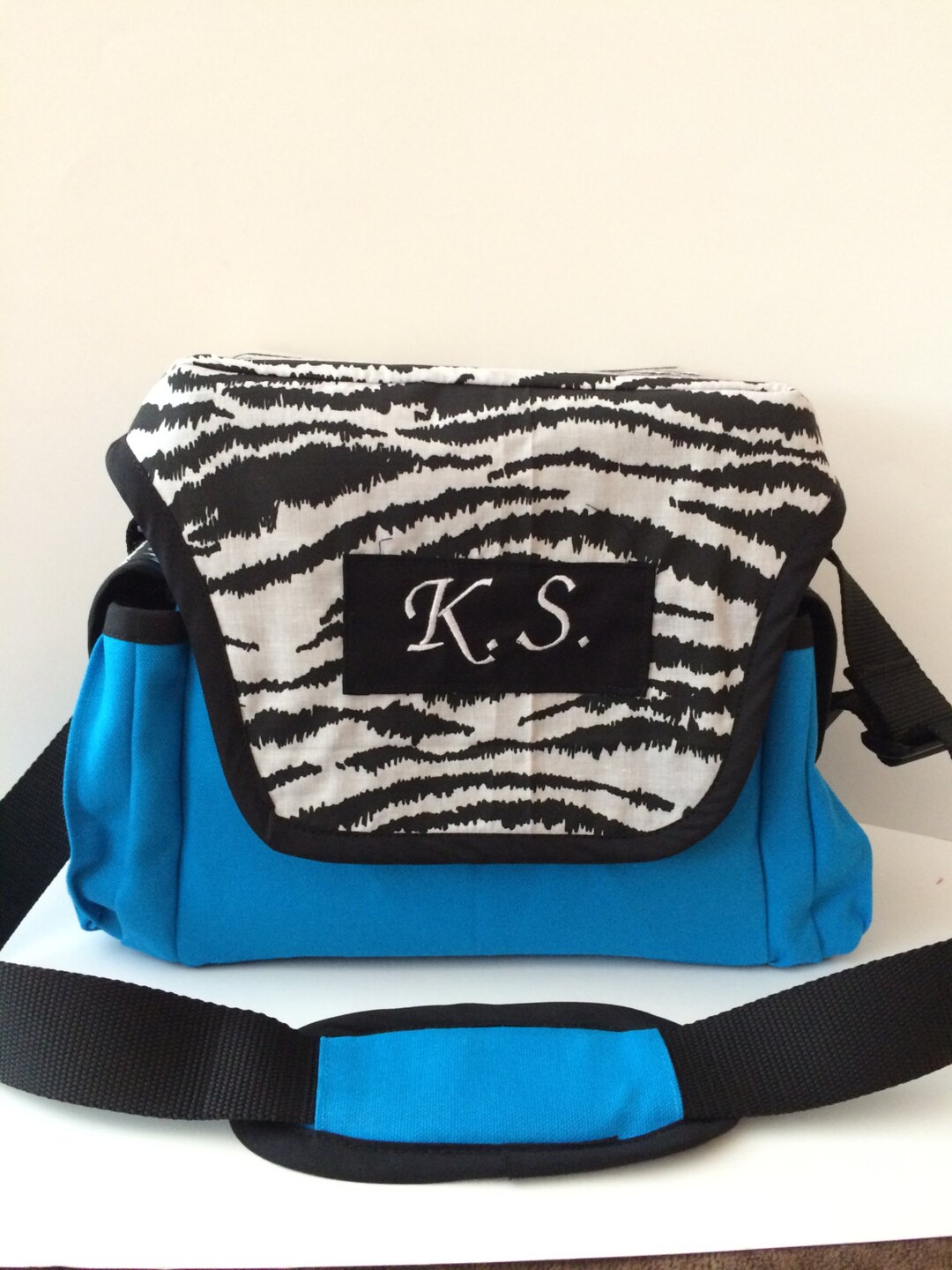 Devilbiss-suction Machine Carrying Case - Zebra With Blue Canvas - Etsy