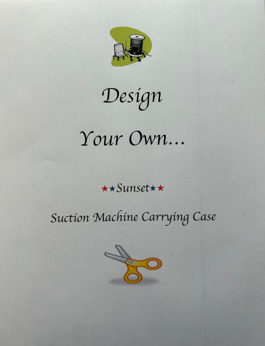 Design Your Own.....sunset Suction Machine Carrying Case - Etsy