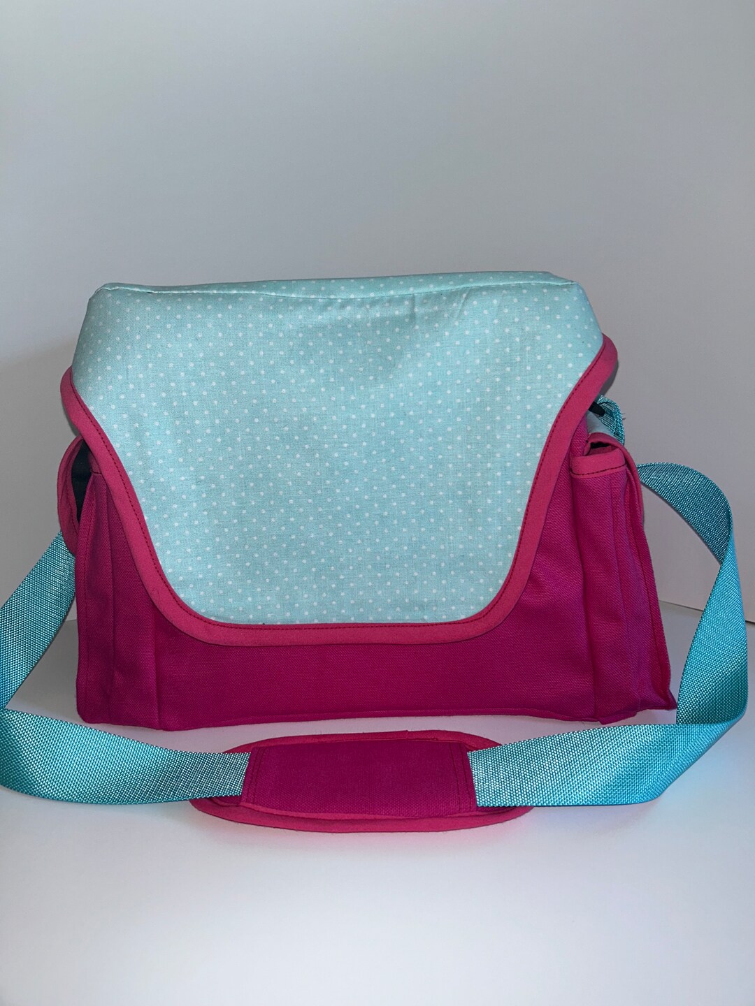 Devilbiss-suction Machine Carrying Case - Light Blue With Polka Dots - Etsy