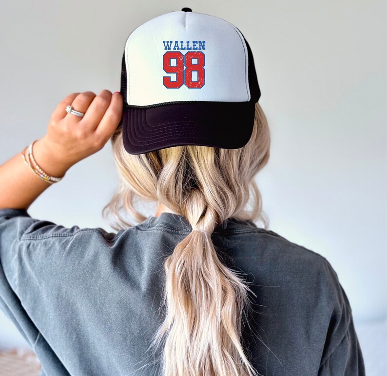Trucker Caps Trucker Hat Morgan Wallen 98 Braves OTTO - Etsy