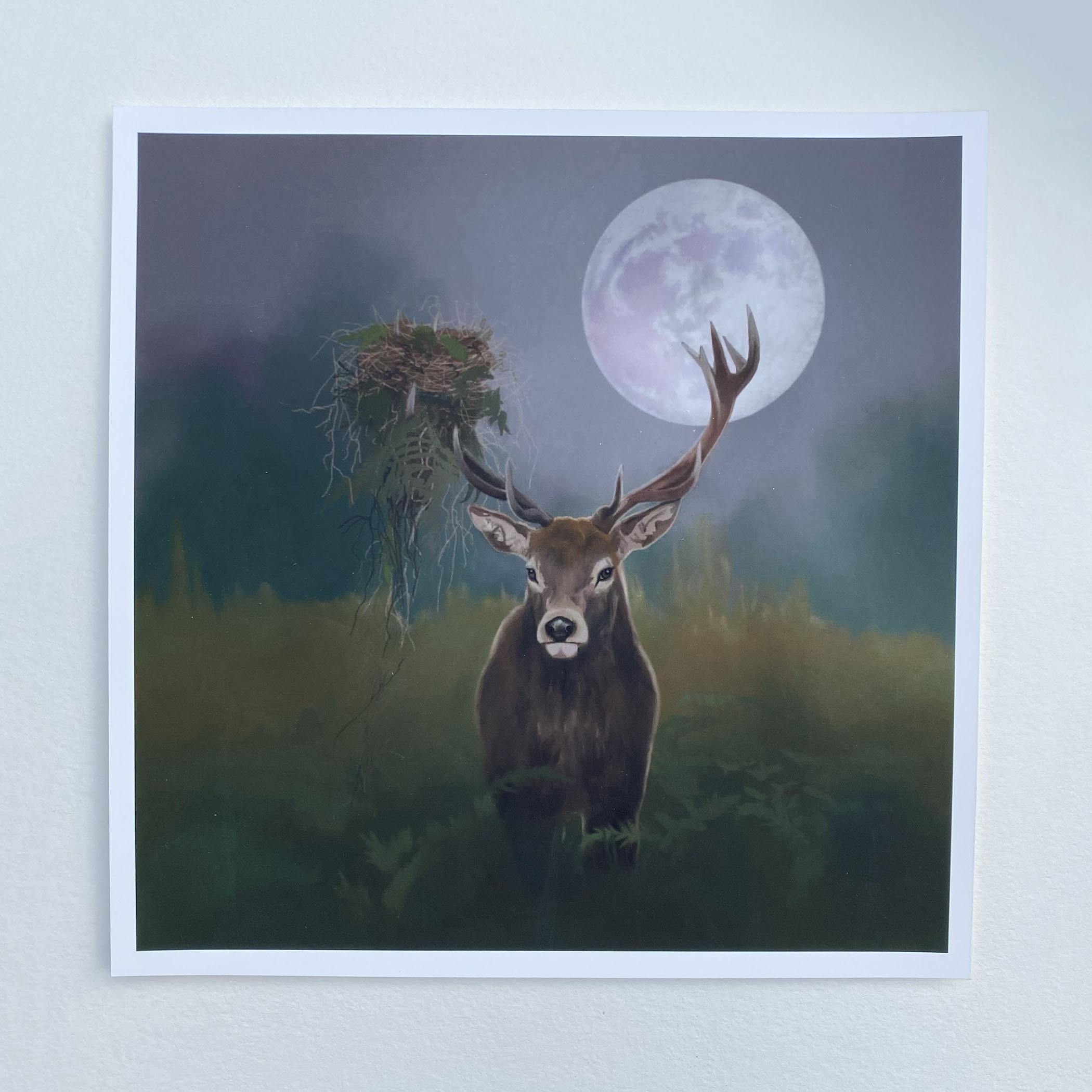 Buck Moon Full Moon Full Moon July Summer Digital Art - Etsy