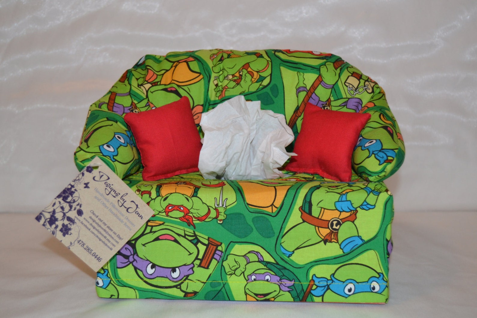 Ninja Turtles Couch Tissue Box Cover Kleenex Box Cover | Etsy