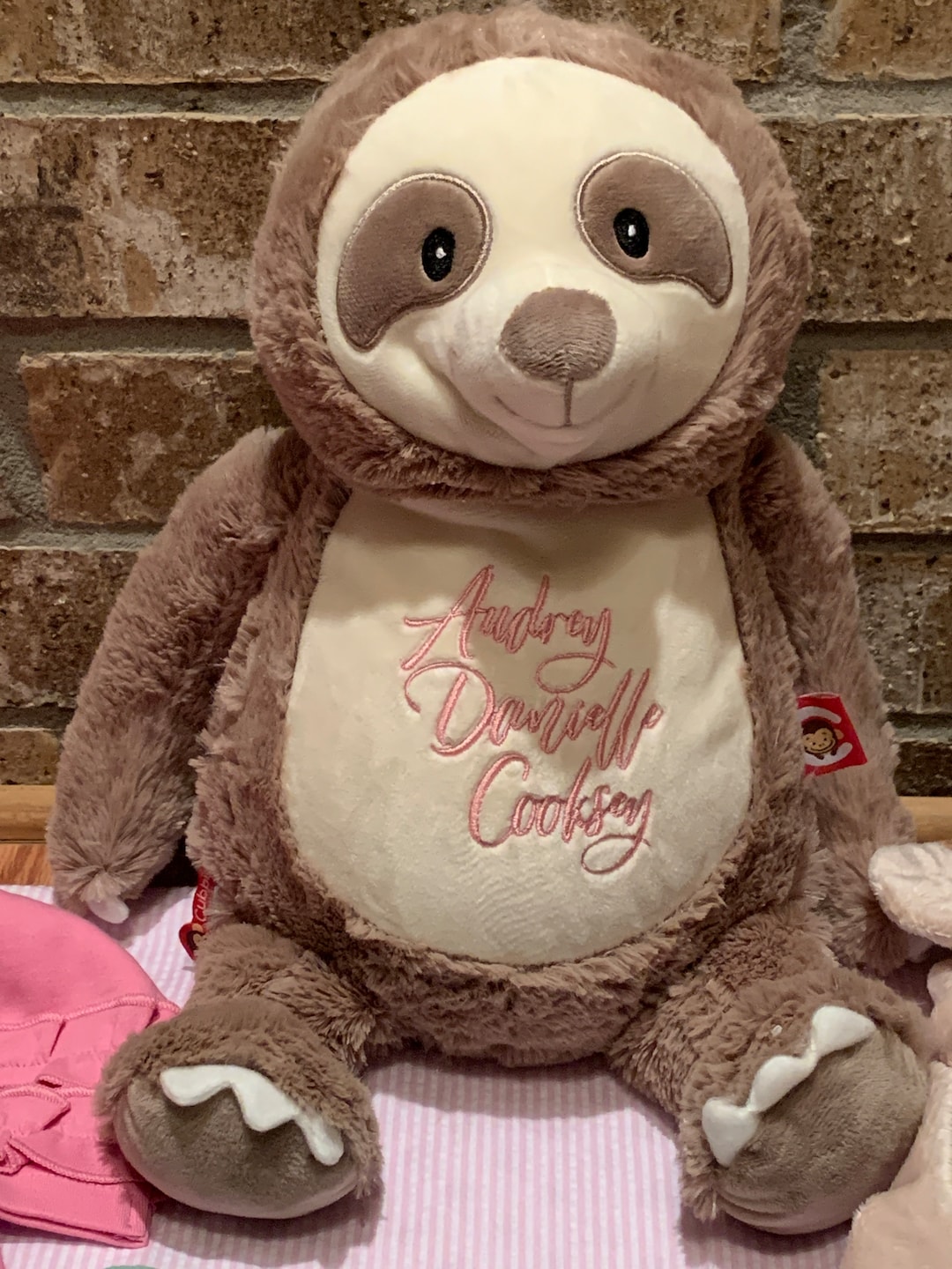 Sloth Personalized Stuffed Animal - Personalized Name Only Stuffed ...