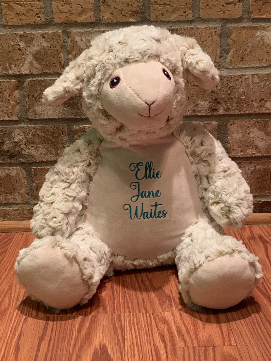 Lucy Lamb Personalized Stuffed Animal - Personalized Name Only Stuffed ...