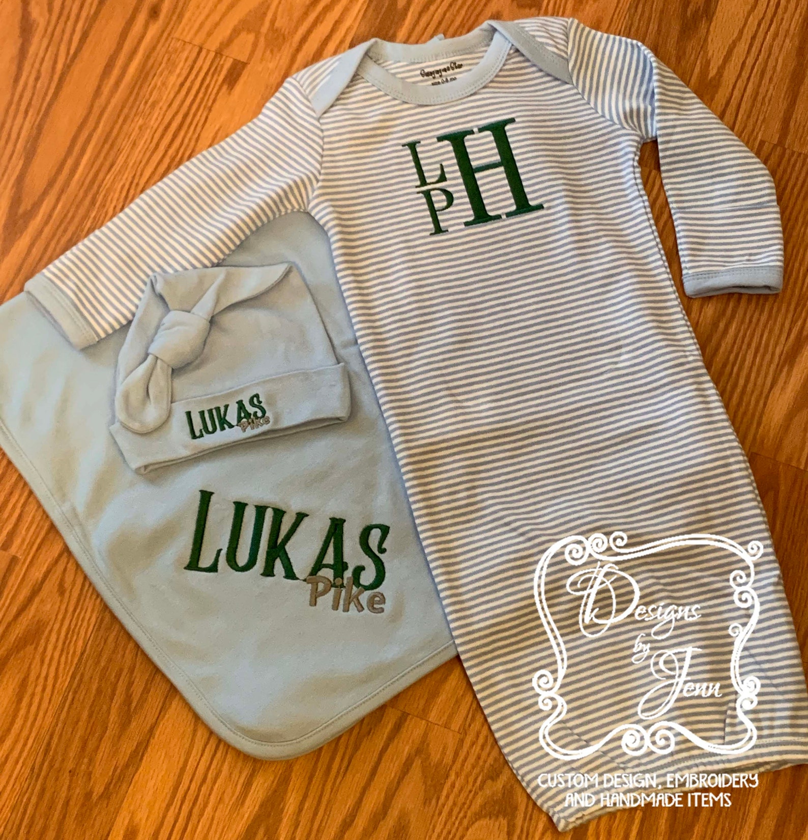 Baby Gown Set, Newborn Gown Set, Infant Gown Set, Baby Gown, Baby ...