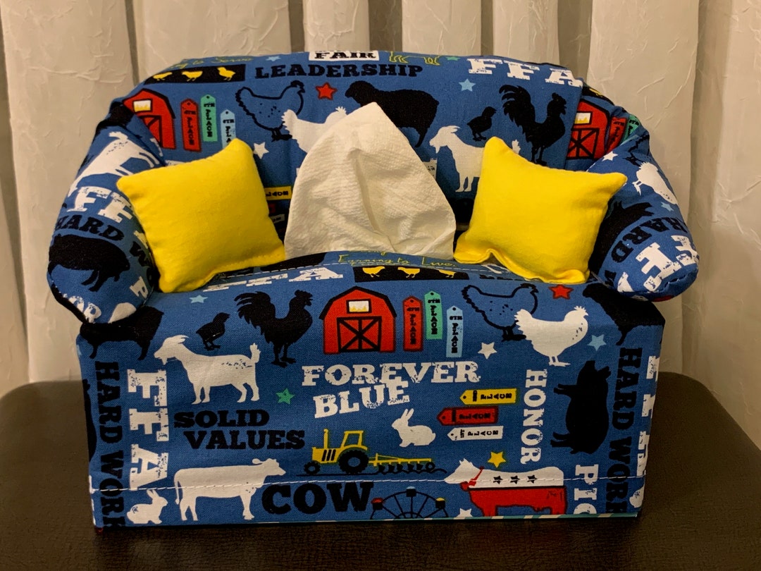 FFA Couch Tissue Box Cover - Tissue Box Cover - Tissue Cover - Couch ...
