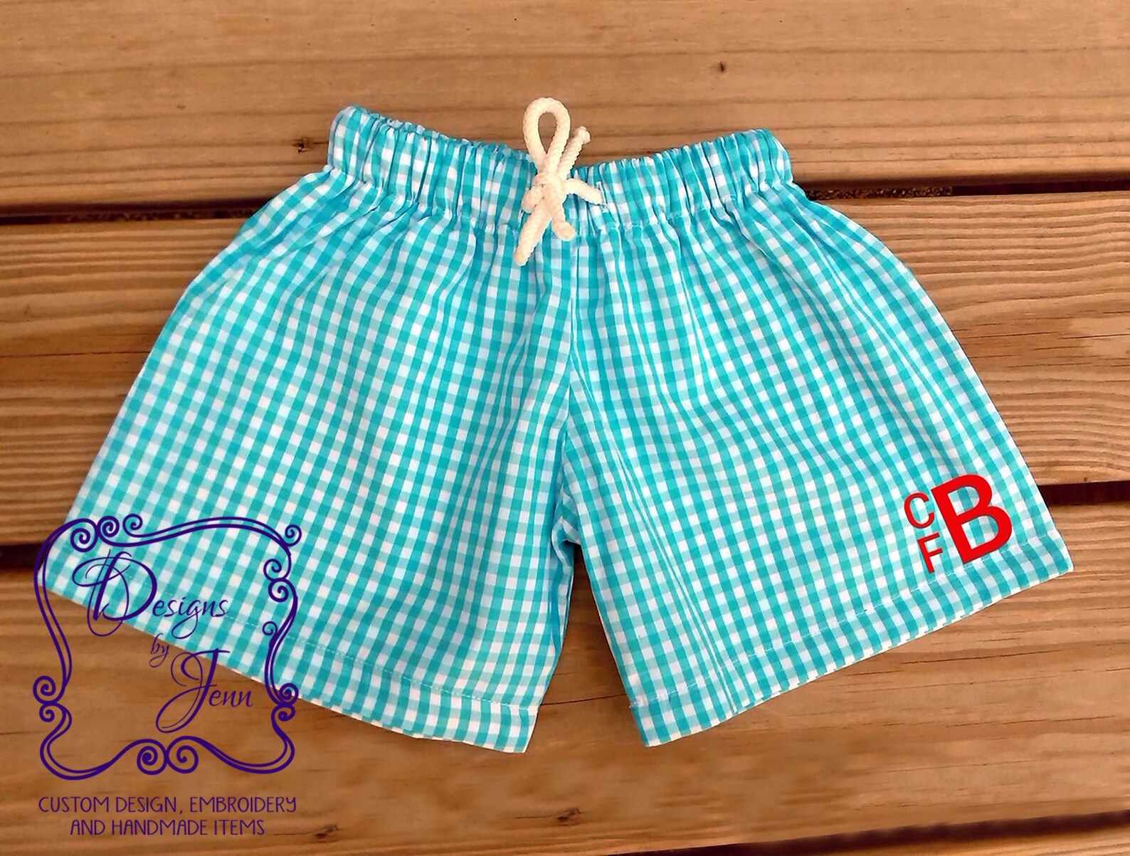 Monogram Swim Shorts, Monogrammed Swimsuit, Monogram Bathing Suit ...