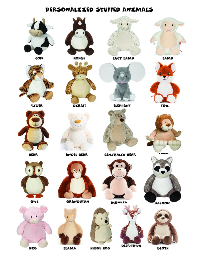 Personalized Stuffed Animal Personalized Birth Stats Stuffed - Etsy