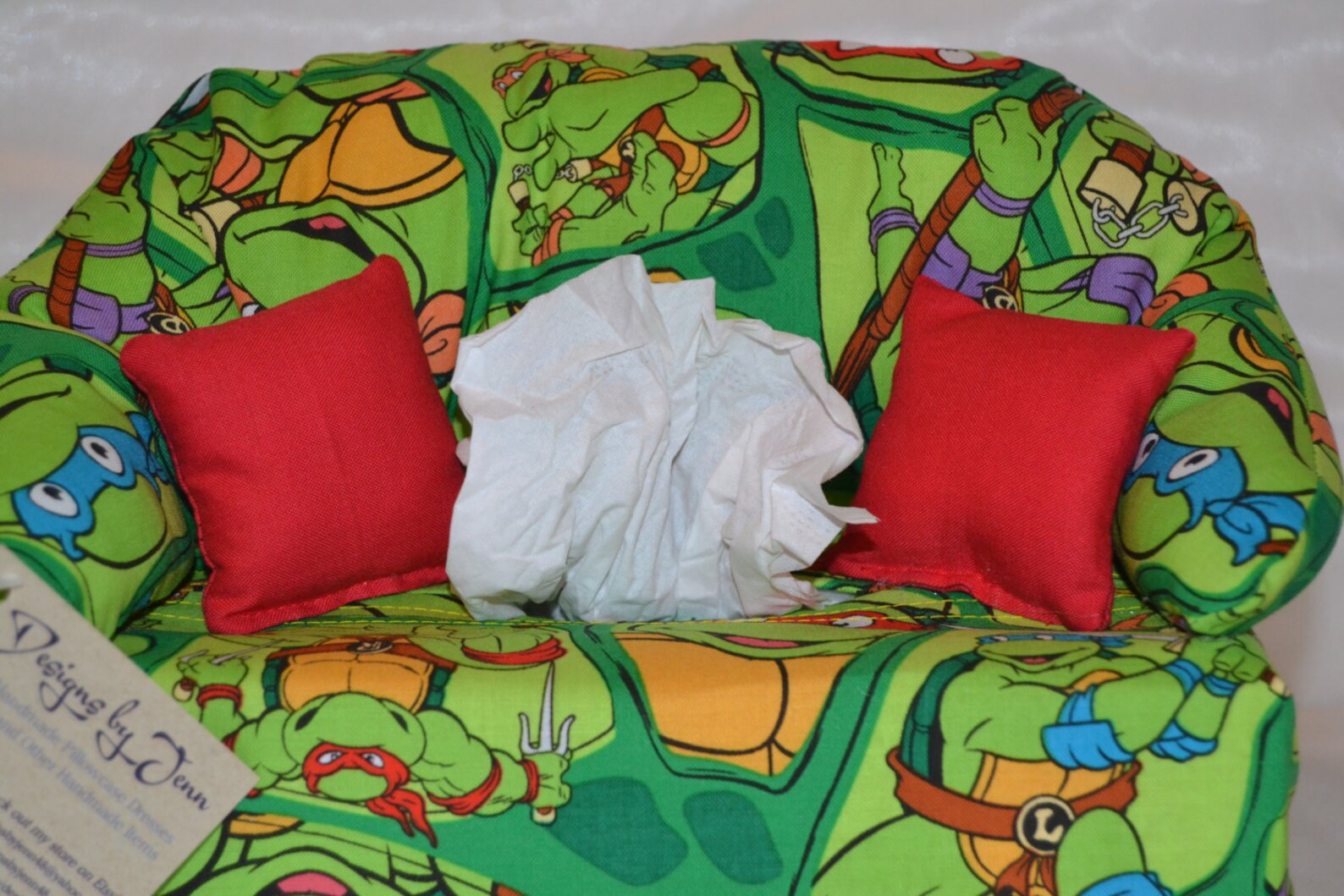 Ninja Turtles Couch Tissue Box Cover Kleenex Box Cover | Etsy