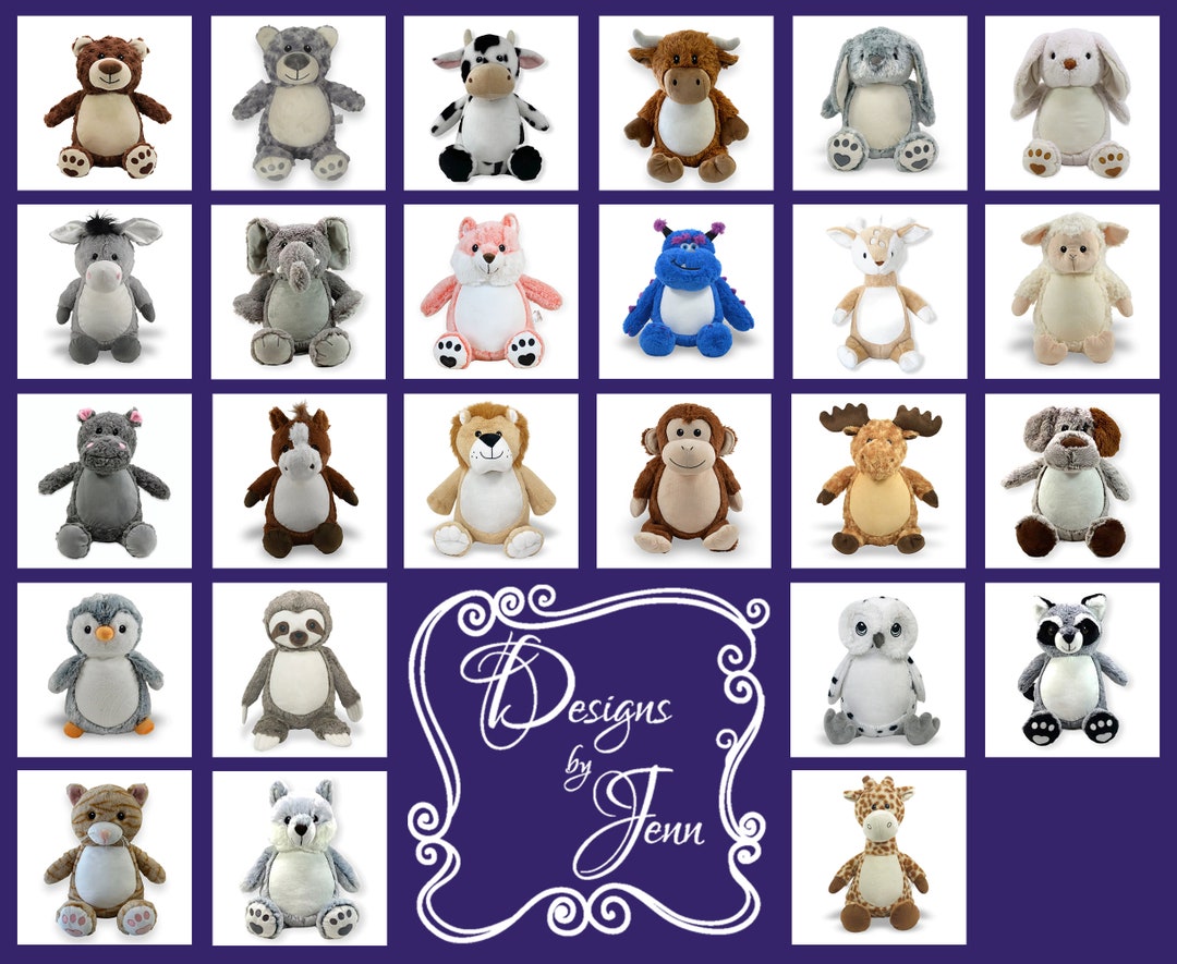 Personalized Stuffed Animal - Personalized Birth Stats Stuffed Animal ...