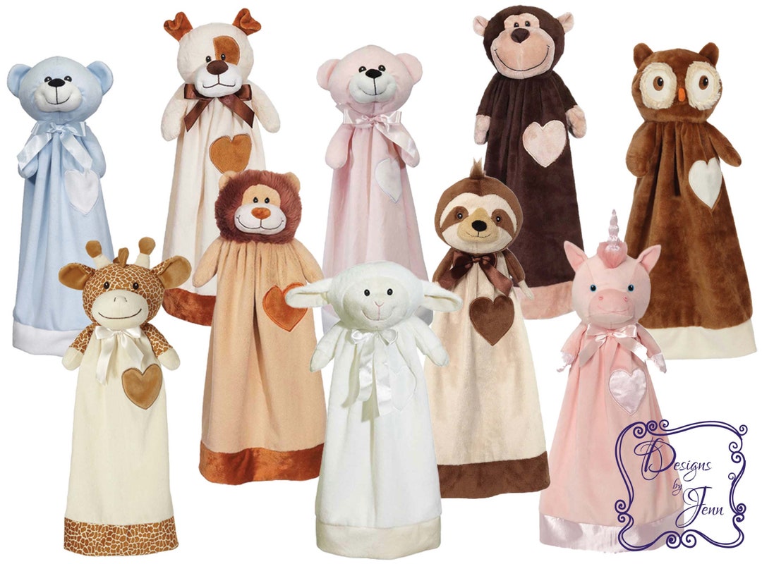 Stuffed Animal Blanket Buddies - Personalized Animal Blanket Buddies ...