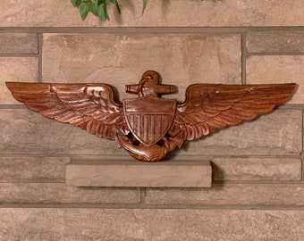 Navy Wood Carving | Etsy