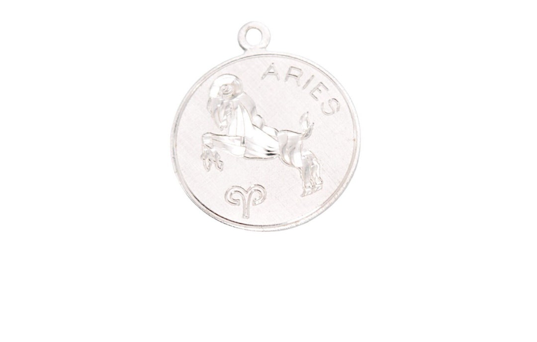 Vintage Sterling Silver Aries Zodiac Charm for Charm Bracelet, Wells ...