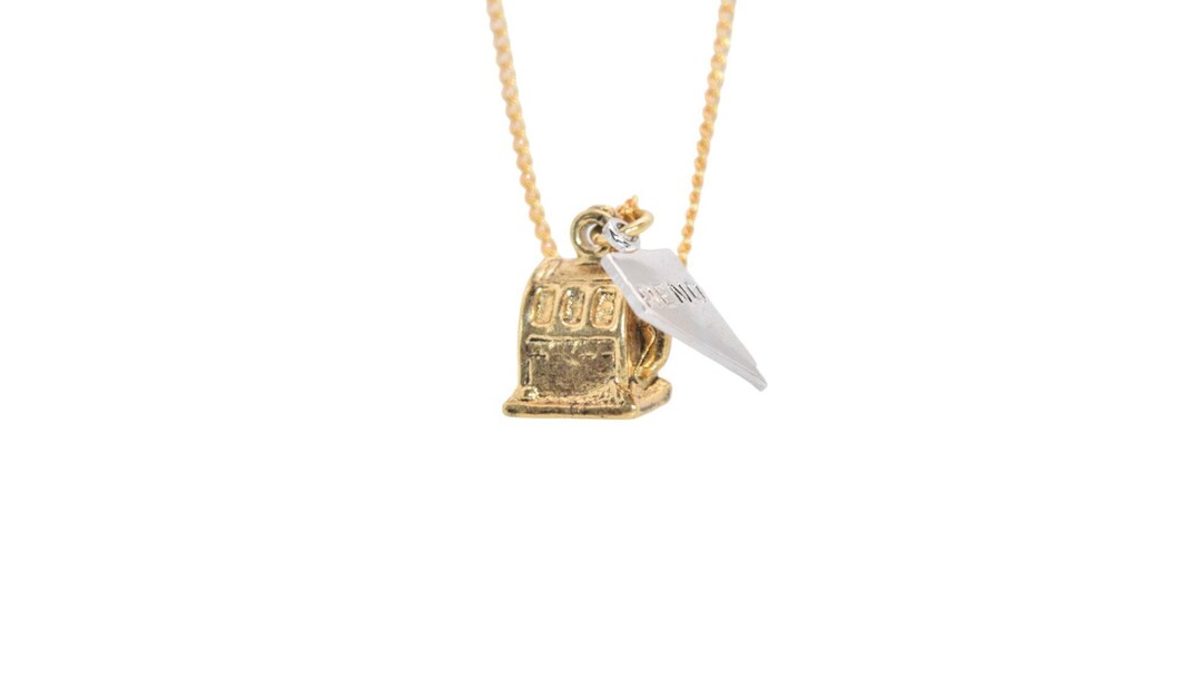 Slot Machine Necklace, Reno Nevada Charm Necklace - Etsy
