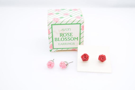Avon rose earrings store
