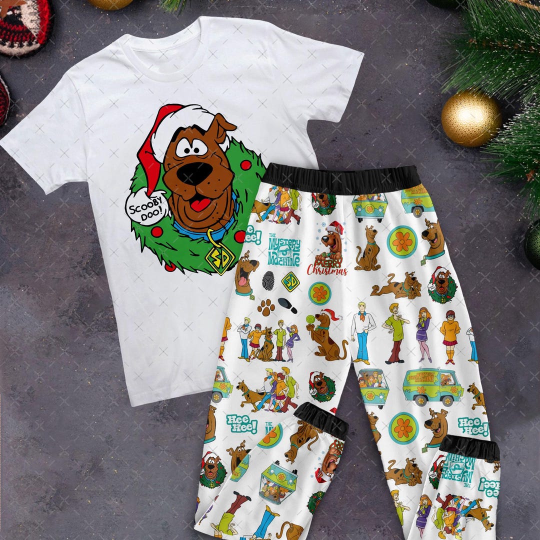 Scooby-doo Christmas Pajamas Set, Personalized Family Pajamas, Family ...