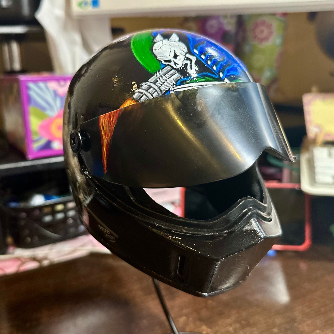 Miniature Custom Painted Spectre Helmet With Plush Bear - Etsy