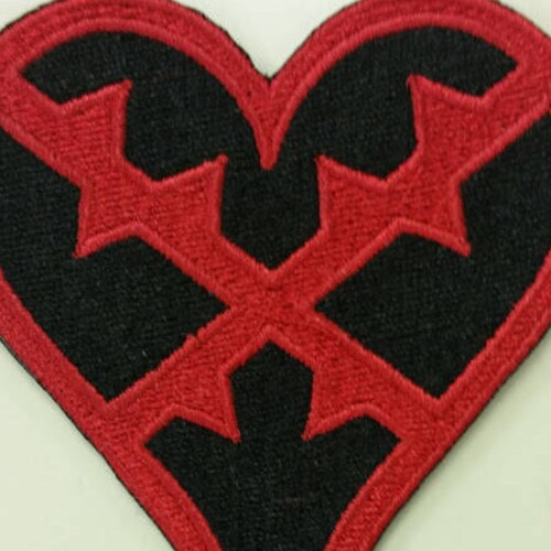 Heartless Video Game Inspired Embroidered Patch Heartless | Etsy