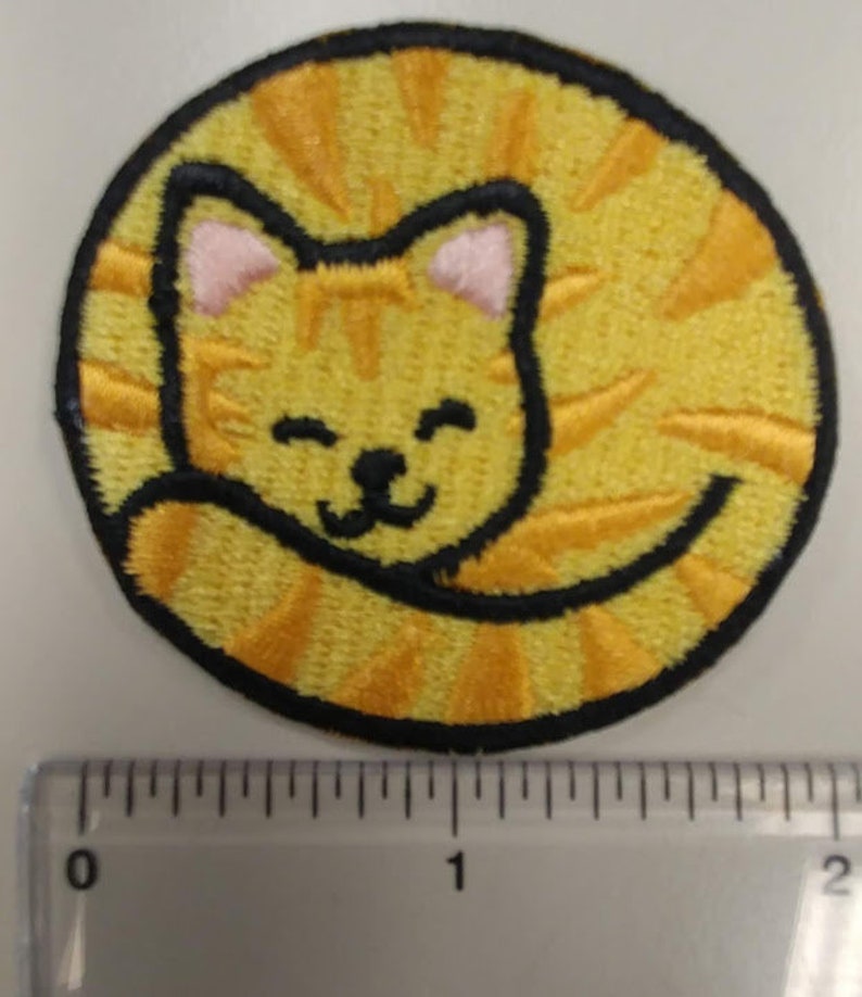 Small Tabby Cat Patch Embroidered Iron on Cat Patch | Etsy