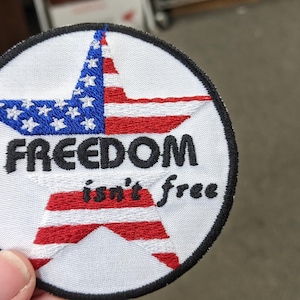 Patriotic American Freedom Patch - Etsy