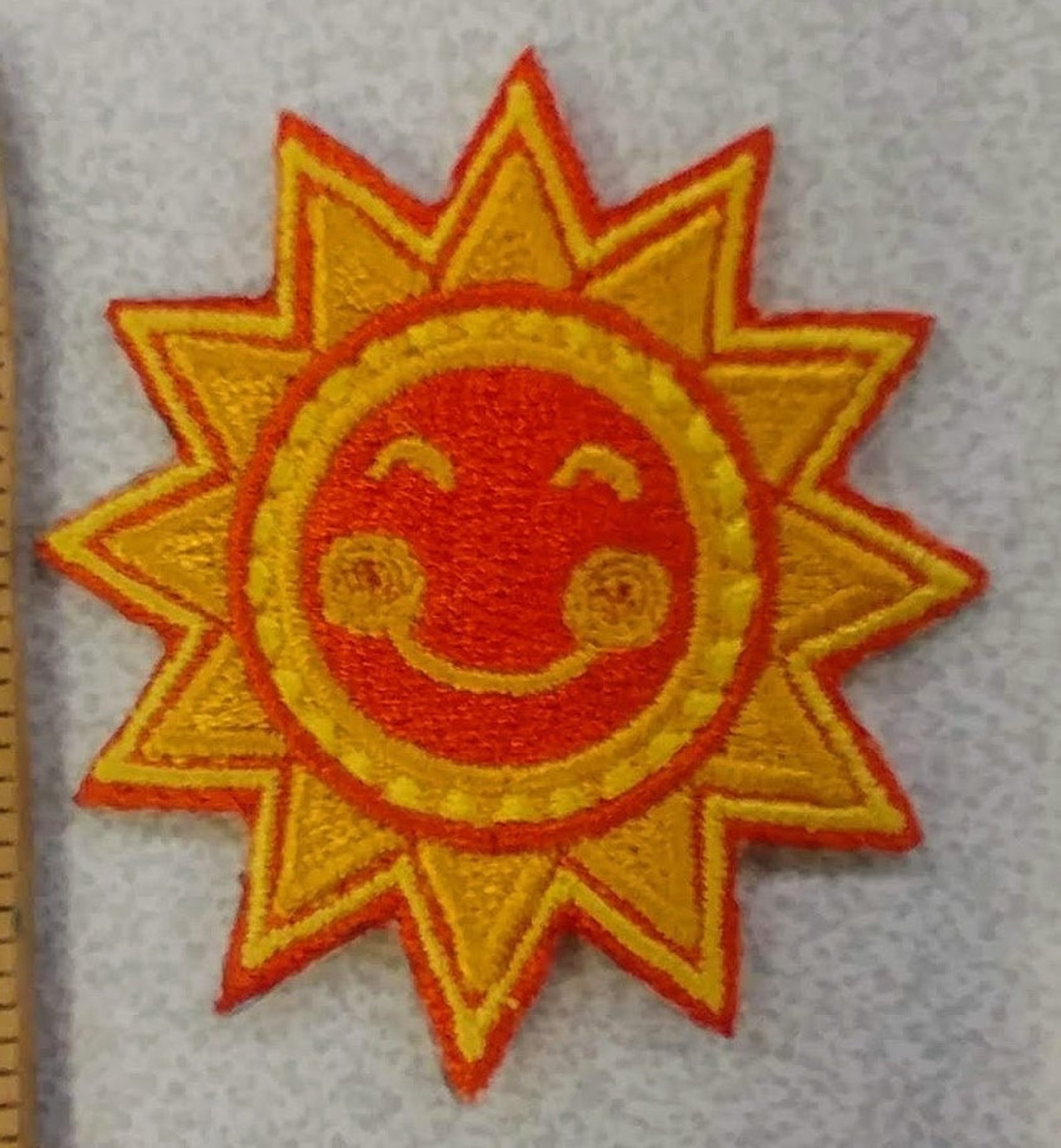 Sun Embroidered Patch - Etsy