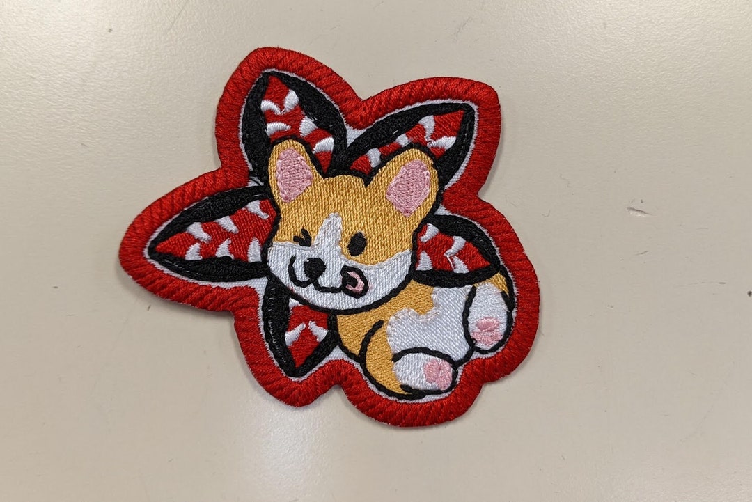 Corgi Monster Mish Mash Patch - Etsy