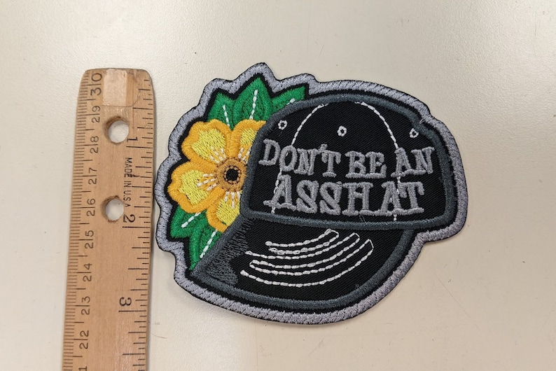 Don't Be an Asshat Embroidered Patch - Etsy