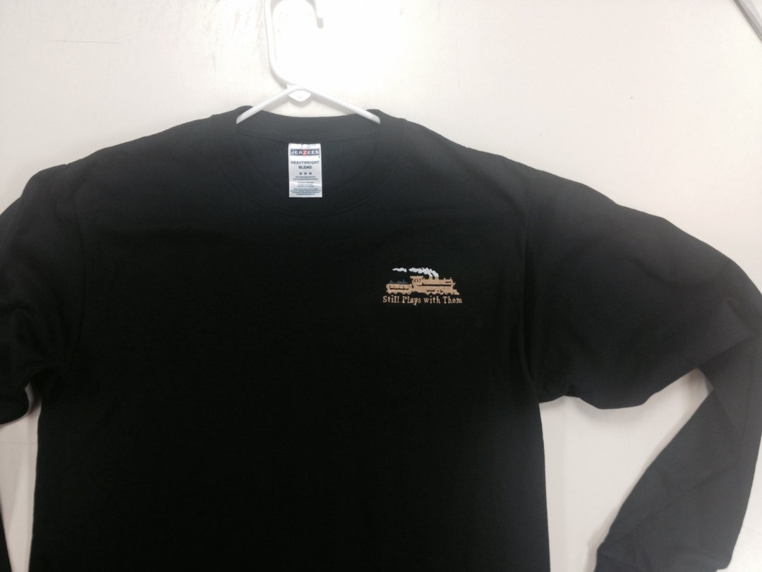 Train Enthusiasts Long Sleeve Black T Shirt Model Train Lover - Etsy