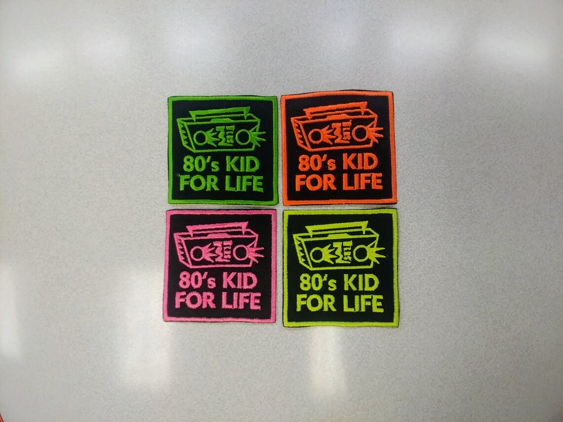 80s Kid Embroidered Patch 80s Decade Iron on Patch - Etsy